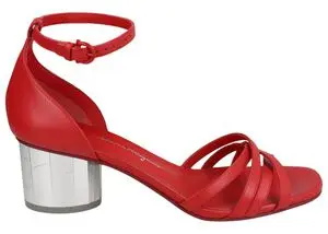 FERRAGAMO Flor 55 Sandals - Red