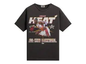 Kith Nba Allstar Miami Heat Alonzo Mourning Vintage Tee Shirt - Black