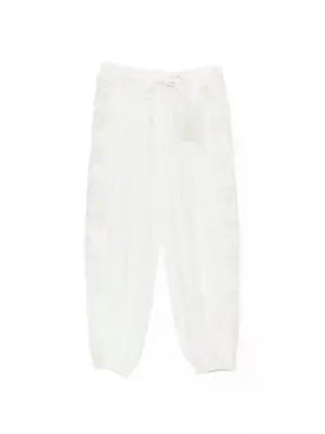 Sandro Aya Lace-detail Trousers - White