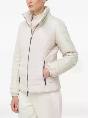 Armani Exchange Zip-up Puffer Jacket - Neutrals