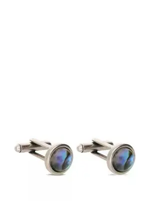 Dries Van Noten Stone-embellished Cuff Links - Silver