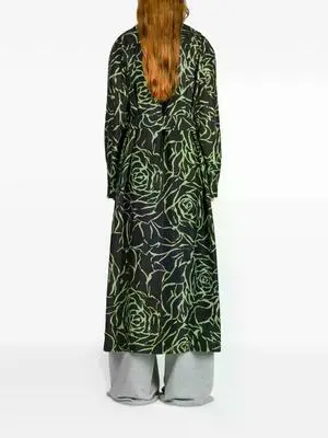 Dries Van Noten Floral-print Wrap Coat