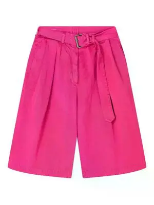 Dries Van Noten Belted Overdyed Bermuda Shorts