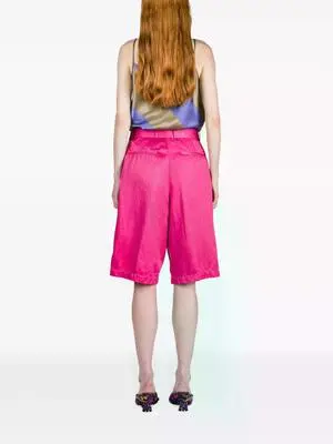 Dries Van Noten Belted Overdyed Bermuda Shorts