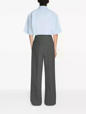 Dries Van Noten Pleated Cotton Trousers