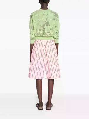 Dries Van Noten Striped Cotton Shorts