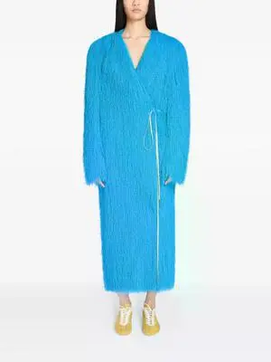Dries Van Noten Fringed V-neck Coat