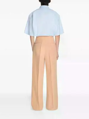 Dries Van Noten Pleated Cotton Poplin Trousers