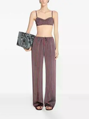 Dries Van Noten Elasticated Striped Trousers