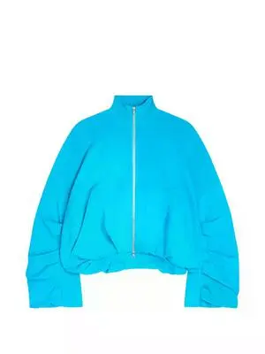 Dries Van Noten Draped Jersey Jacket - Blue