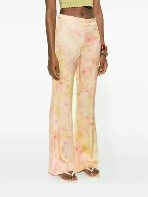 Sandro Floral-pattern Trousers