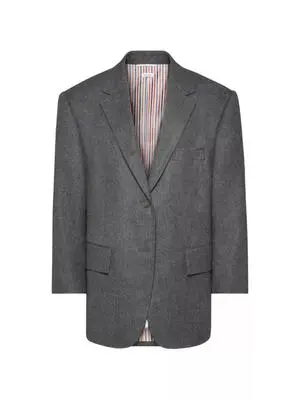 Thom Browne Single-breasted Wool Blazer - Grey