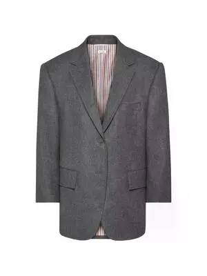 Thom Browne Single-breasted Wool Blazer - Grey