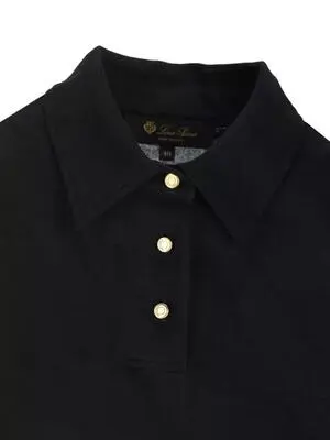 Loro Piana Buttoned Polo Top