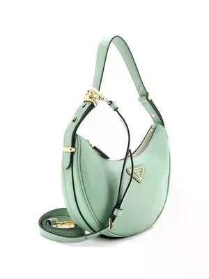 Prada Arque Half Moon Leather Small Hobo Bag