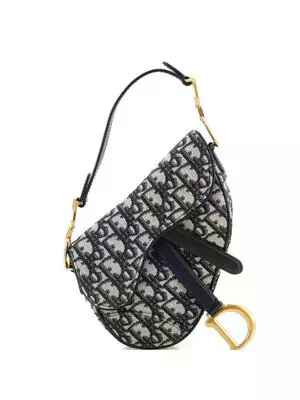 Dior Saddle Handbag Oblique Canvas Mini Shoulder Bag