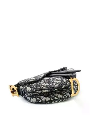 Dior Saddle Handbag Oblique Canvas Mini Shoulder Bag