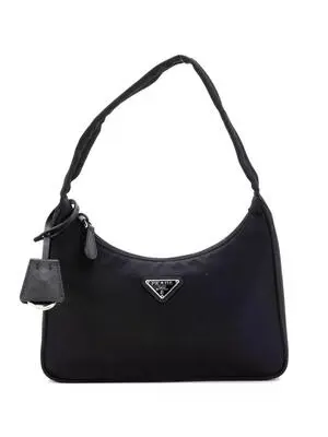 Prada Re-edition 2000 Tessuto Mini Hobo Bag - Black