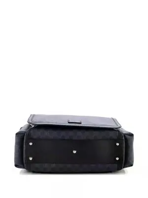Gucci Web Strap Diaper Bag Gg Coated Canvas Small