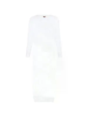 Vilebrequin Crochet-knit Long-sleeved Dress - White