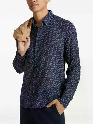 Vilebrequin Printed Cotton Shirt - Blue