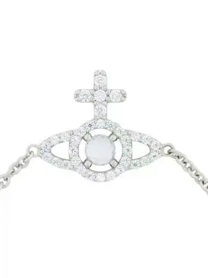 VIVIENNE WESTWOOD Olympia Orb Embellished Bracelet - Silver