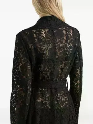 Dolce & Gabbana Lace Belted Coat