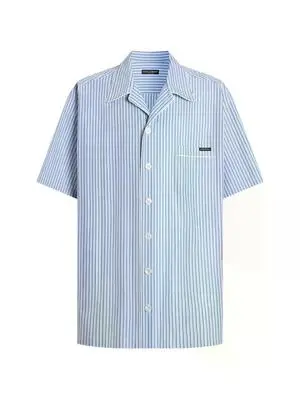Dolce & Gabbana Hawaii Striped Poplin Shirt