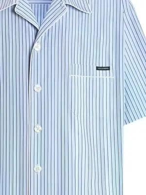 Dolce & Gabbana Hawaii Striped Poplin Shirt