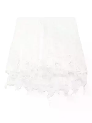 Loewe Lace Mini Skirt - White
