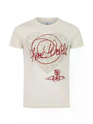 VIVIENNE WESTWOOD Heart-graphic T-shirt - Neutrals