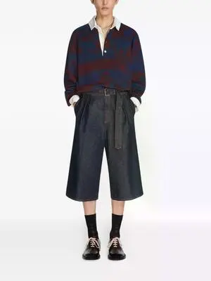 Dries Van Noten Belted Denim Shorts