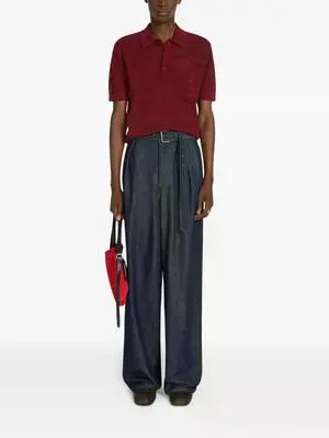 Dries Van Noten Belted Wide-leg Jeans