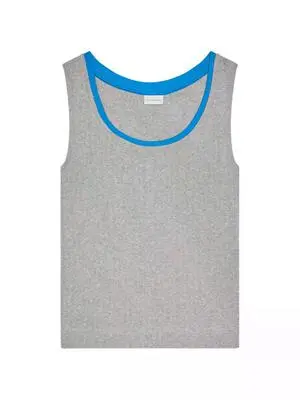 Dries Van Noten Cotton Tank Top - Grey