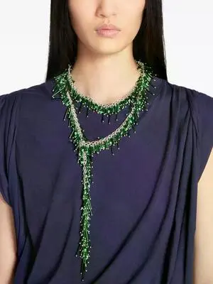 Dries Van Noten Beaded Scarf Necklace