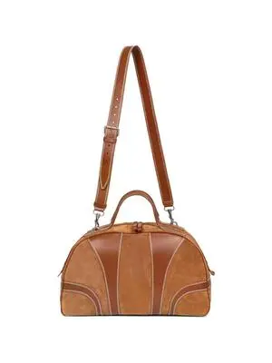 Dries Van Noten Suede Duffle Bag - Neutrals