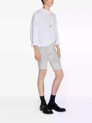 Dries Van Noten Cotton Knit Shorts - Grey