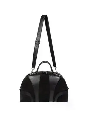 Dries Van Noten Suede Duffle Bag - Black