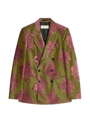Dries Van Noten Double-breasted Blazer - Green