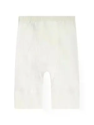 Dries Van Noten Pointelle Knit Shorts Neutrals