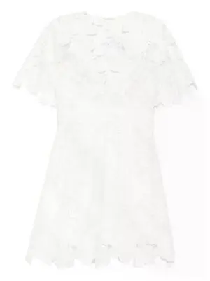 Sandro Floral Lace Mini Dress - White
