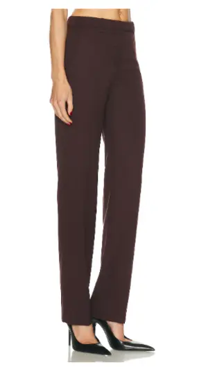 Alexander McQueen Straight Trouser - Oxblood