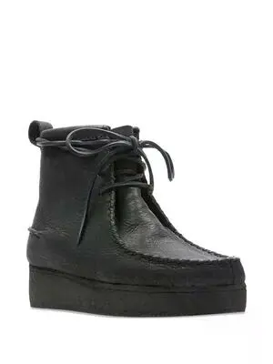 Clarks Lace-up Platform Shoes - Black