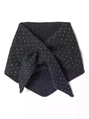 Sandro Embellished Scarf - Grey