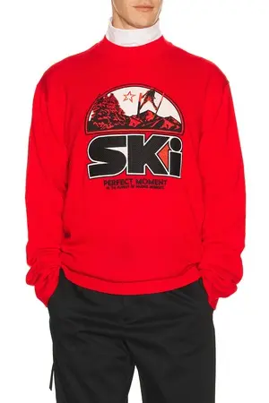 Perfect Moment Adler Crew Neck Sweater - Red