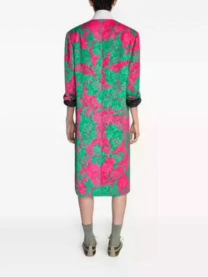 Dries Van Noten Floral-print Double-breasted Coat