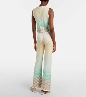 Missoni Zigzag Cotton-blend Flared Pants