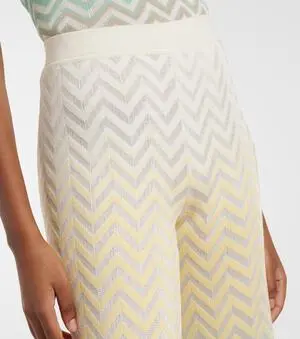 Missoni Zigzag Cotton-blend Flared Pants