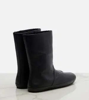 THE ROW Toni Shearling-lined Leather Ankle Boots