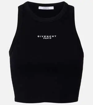 Givenchy Cropped Logo Cotton Tank Top